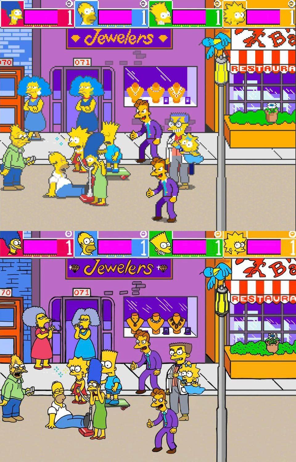 #SimpsonsRemastered 11: The Simpsons Arcade Game | Simpsons Bortposting ...