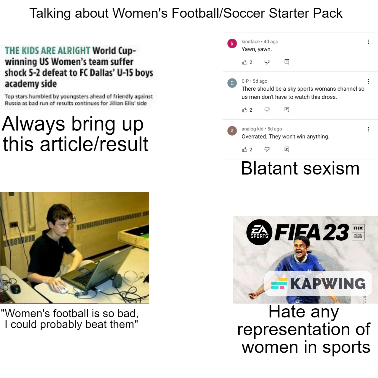 Toxic Sports Communities starter pack | /r/starterpacks | Starter Packs ...