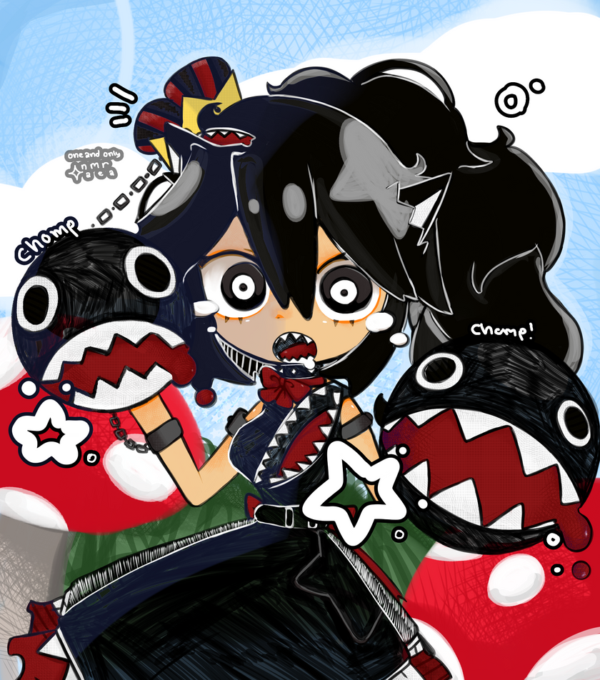 Wide-eyed Chompette | Chain Chompette | Know Your Meme