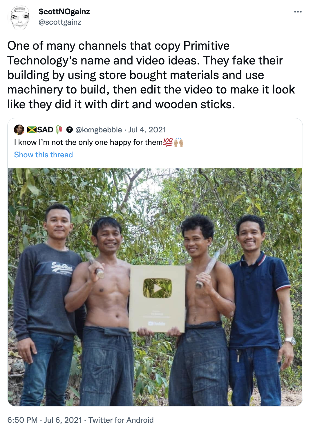 Primitive Building Videos Fake | Primitive Building Videos | Know Your Meme