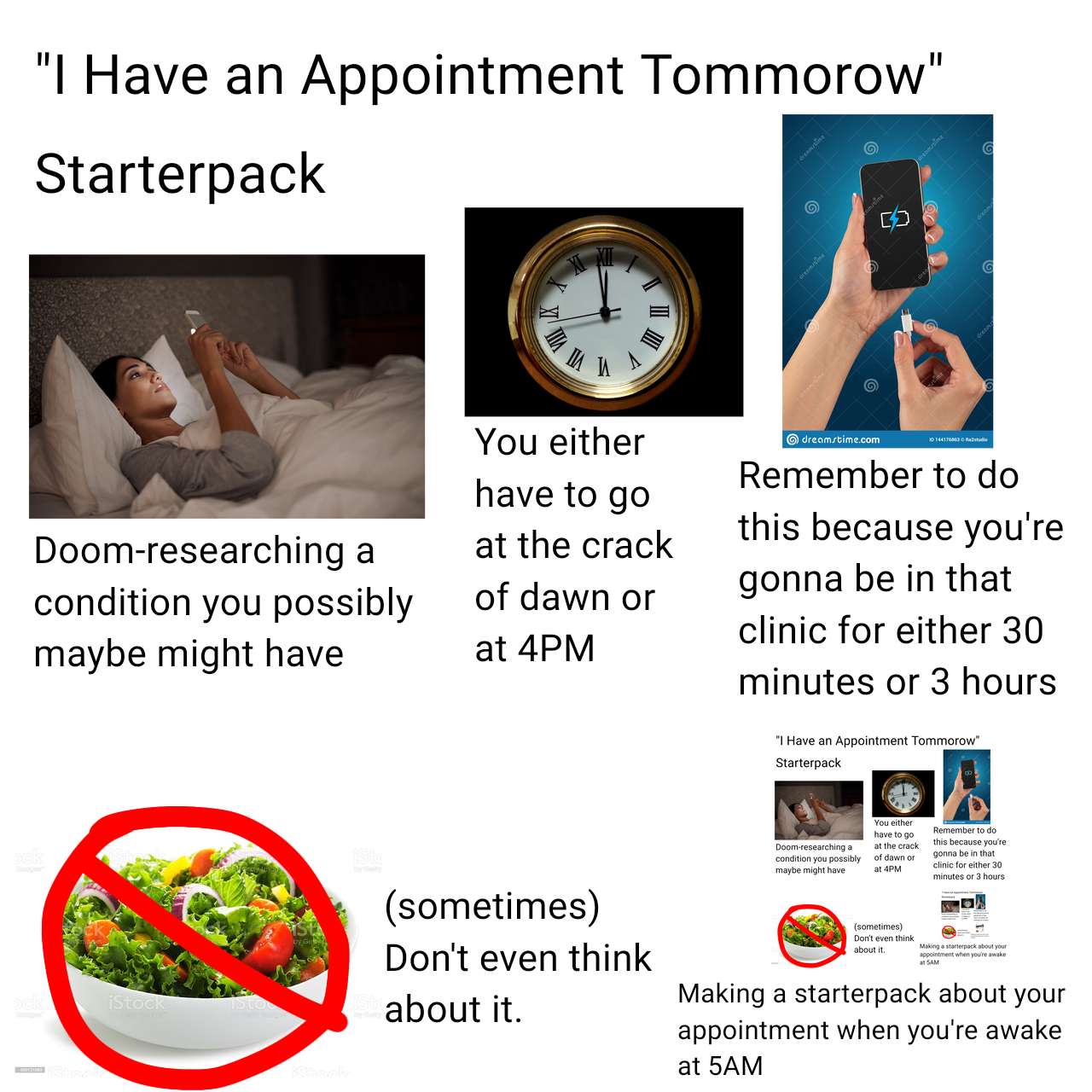 The "I Have an Appointment Tommorow" Starterpack | /r/starterpacks ...