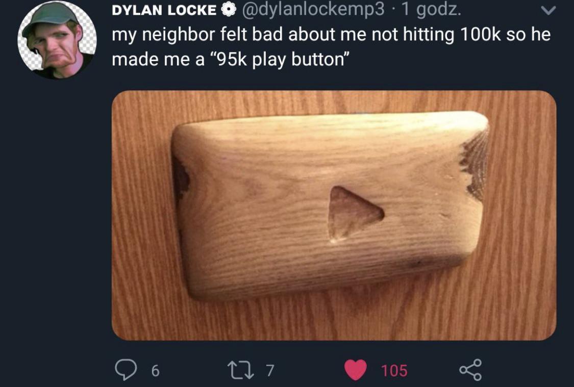 95k play button | /r/wholesomememes | Wholesome Memes | Know Your Meme