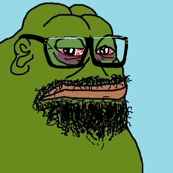 Groyper with facial hair and glasses (tired) | Groyper | Know Your Meme
