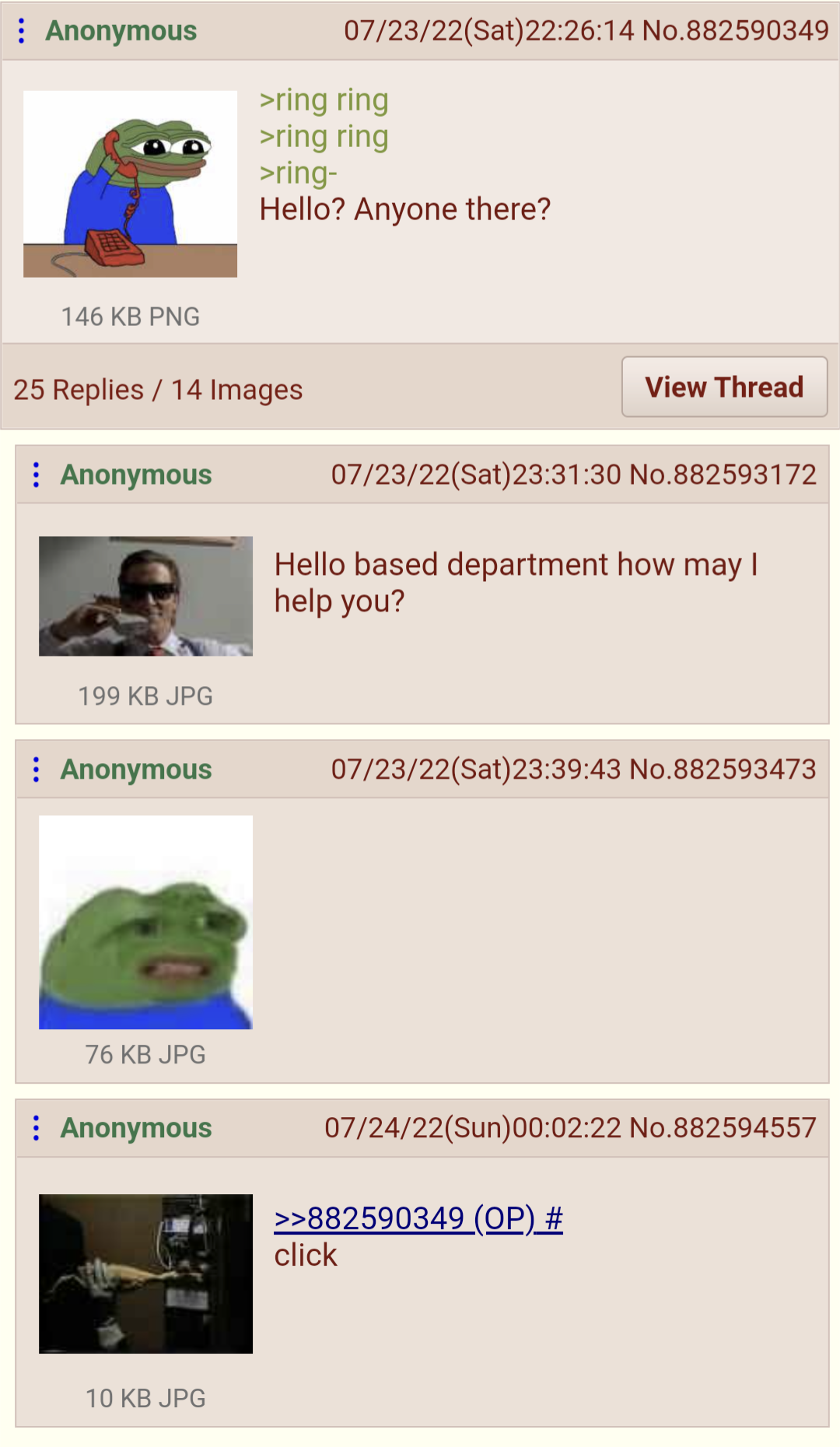 Anon makes a phone call | /r/Greentext | Greentext Stories | Know Your Meme
