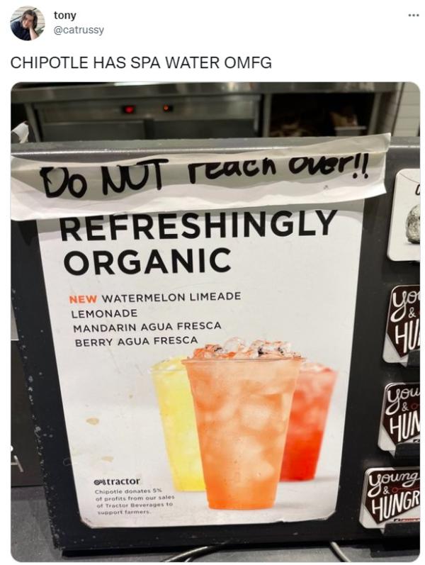 CHIPOTLE HAS SPA WATER OMFG | Spa Water Controversy | Know Your Meme