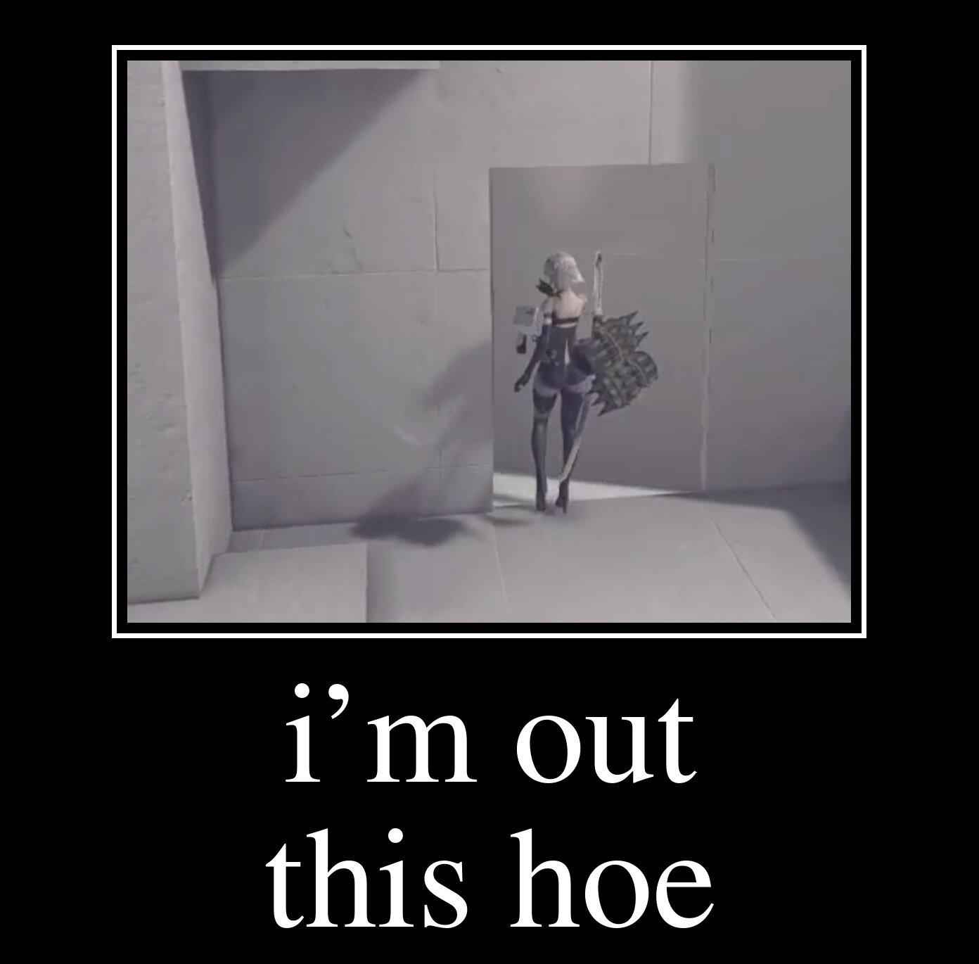 I'm Out This Hoe | Nier: Automata Secret Church | Know Your Meme