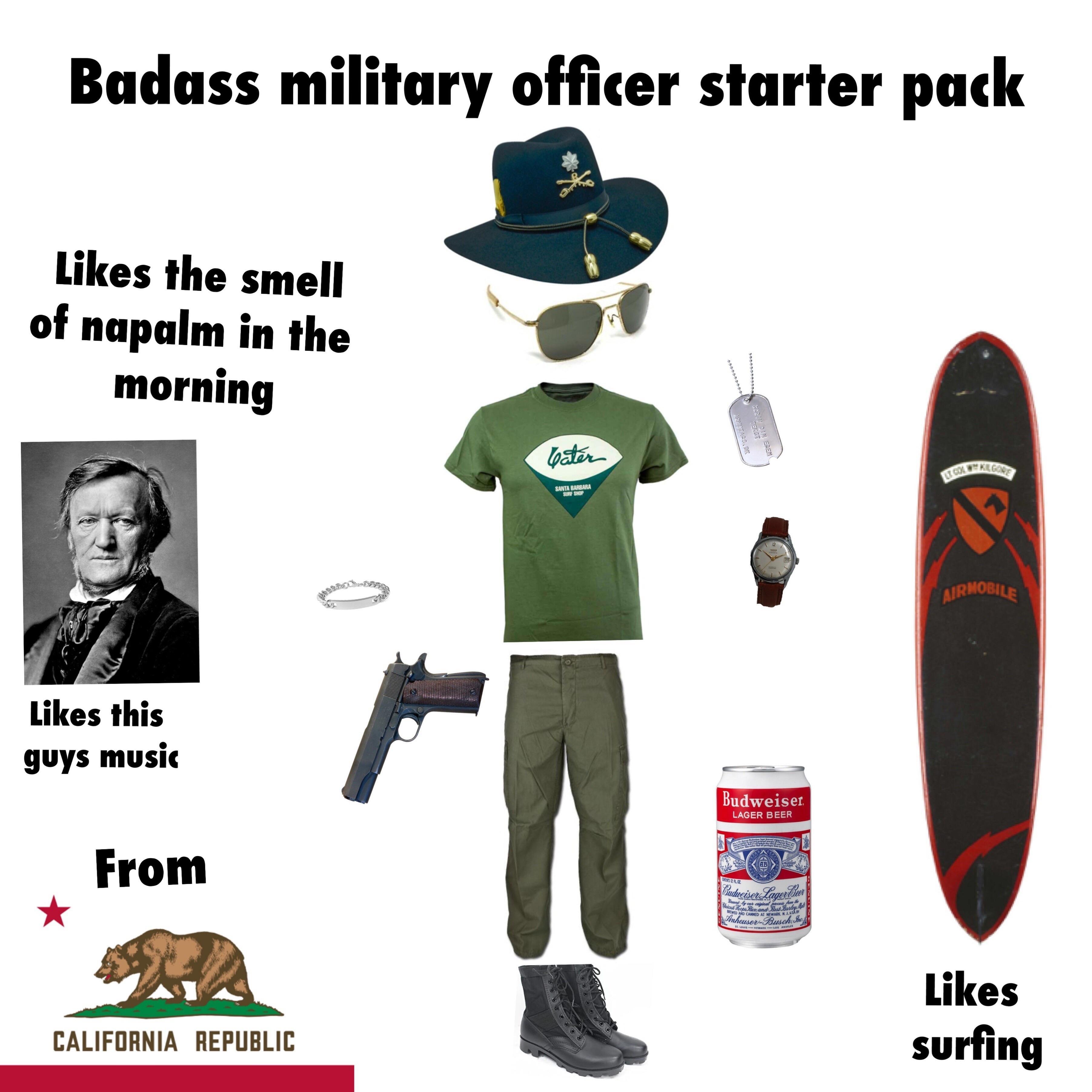 Badass military officer starter pack | /r/starterpacks | Starter Packs ...