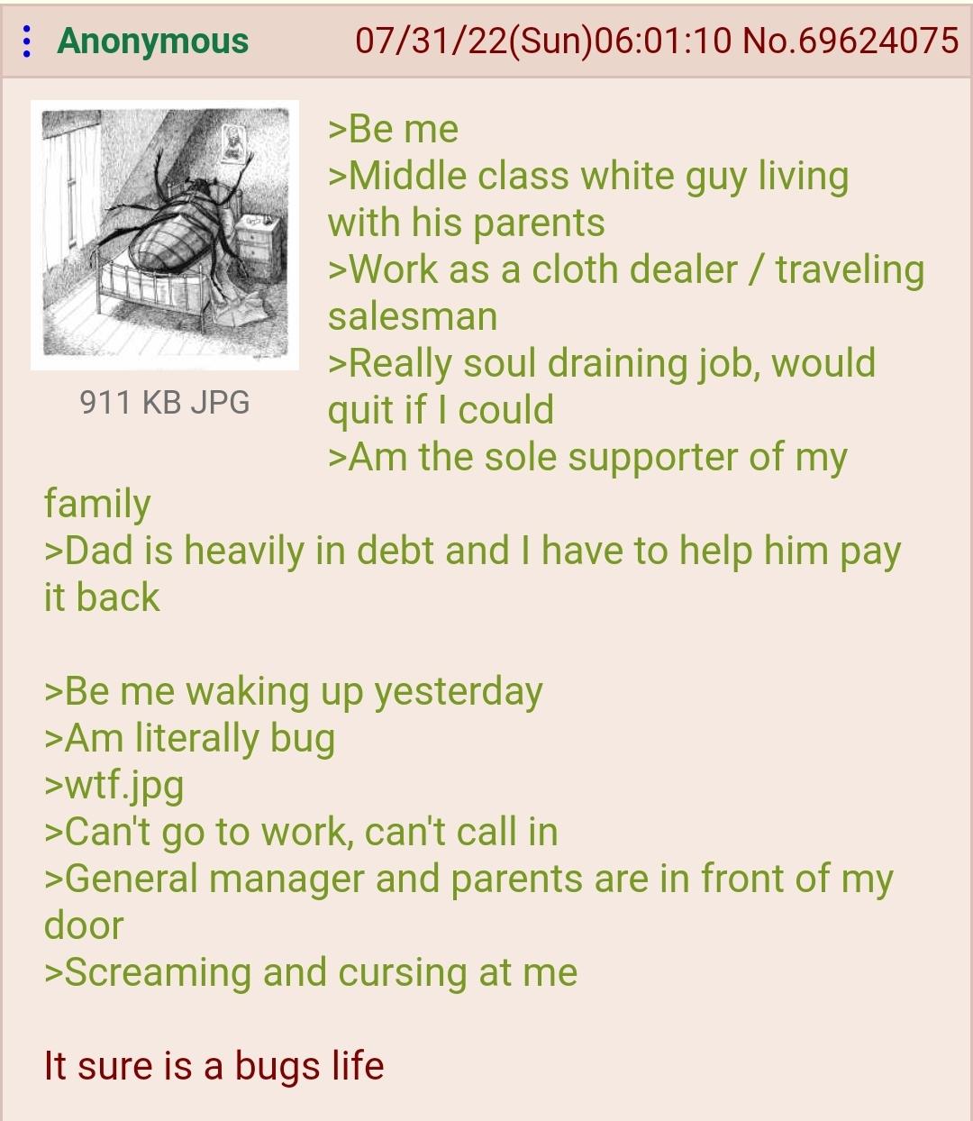 Kafkaesque | /r/Greentext | Greentext Stories | Know Your Meme