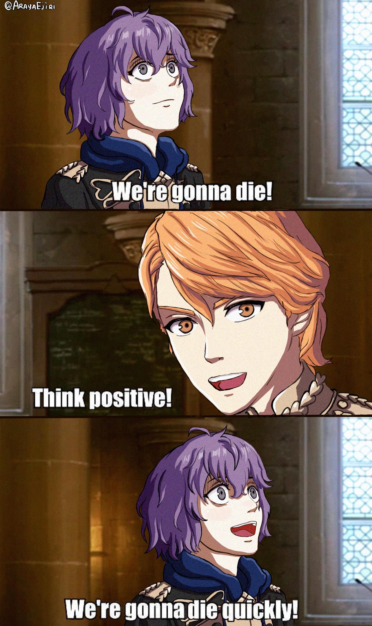 Bernadetta at the end of every month | Fire Emblem: Three Houses | Know ...