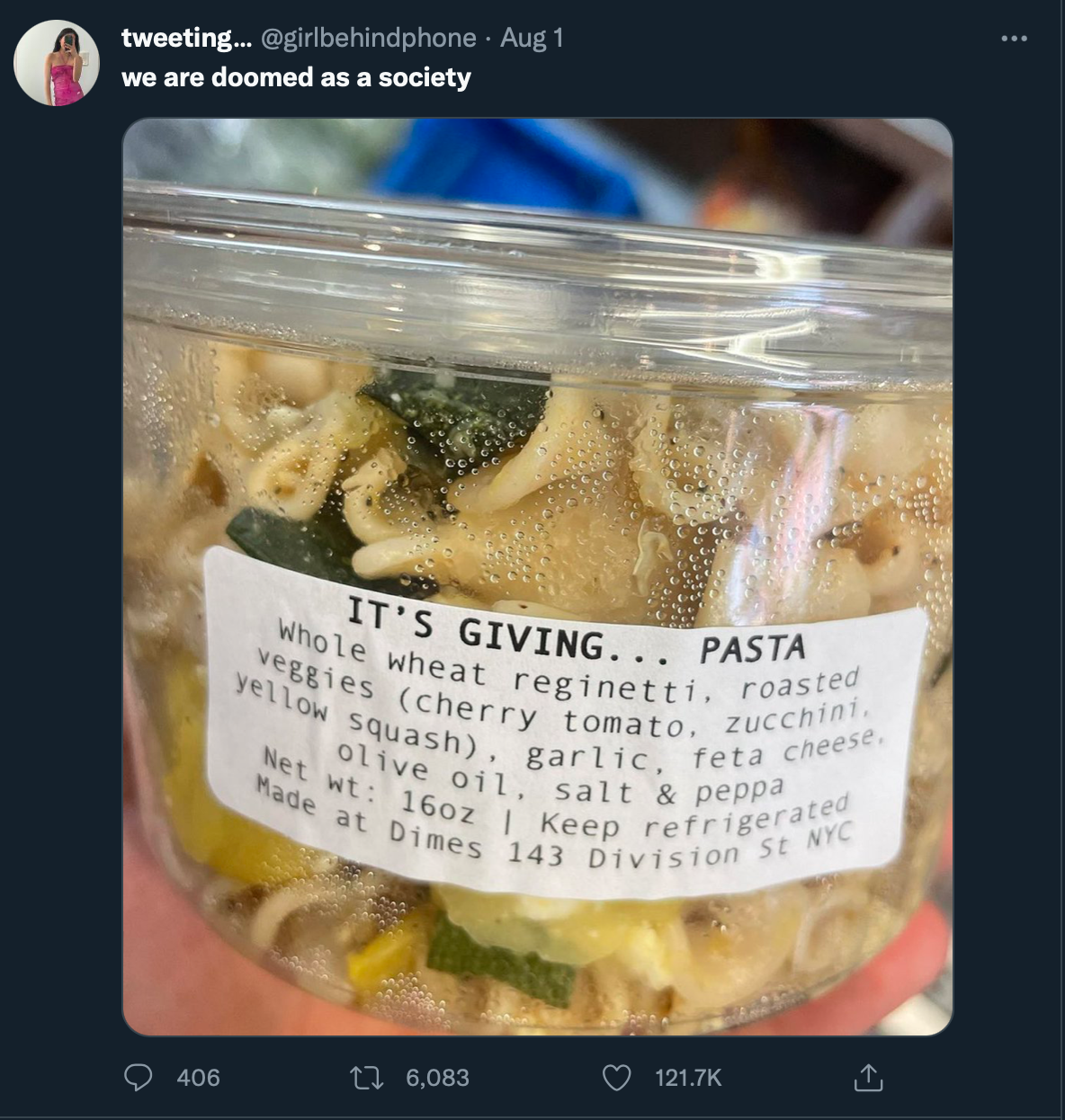 It's Giving... Pasta | It's Giving | Know Your Meme