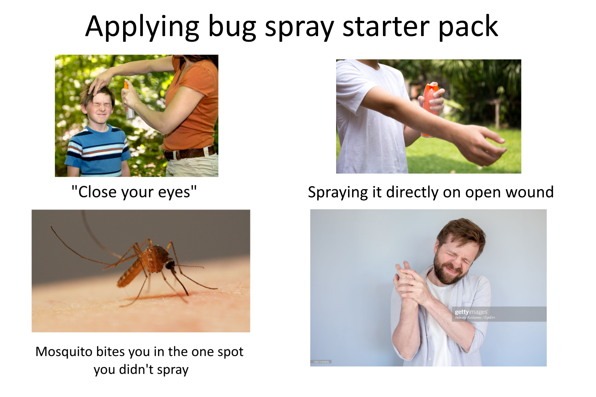 Applying bug spray starter pack | /r/starterpacks | Starter Packs ...