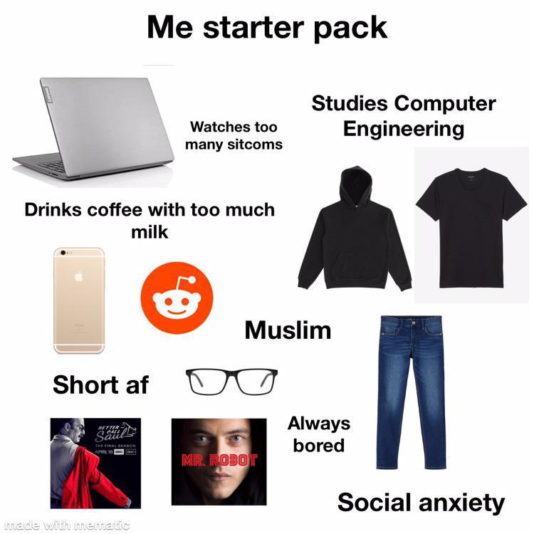 Me starter pack | /r/starterpacks | Starter Packs | Know Your Meme