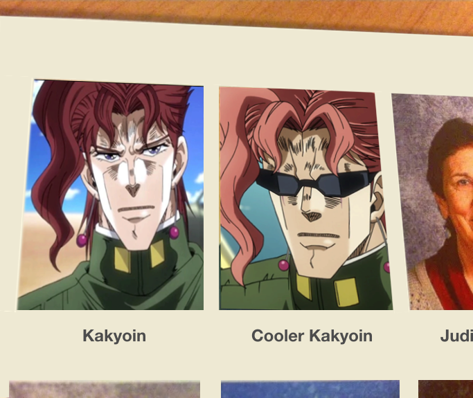 Kakyoin's yearbook that year | /r/ShitPostCrusaders/ | JoJo's Bizarre ...