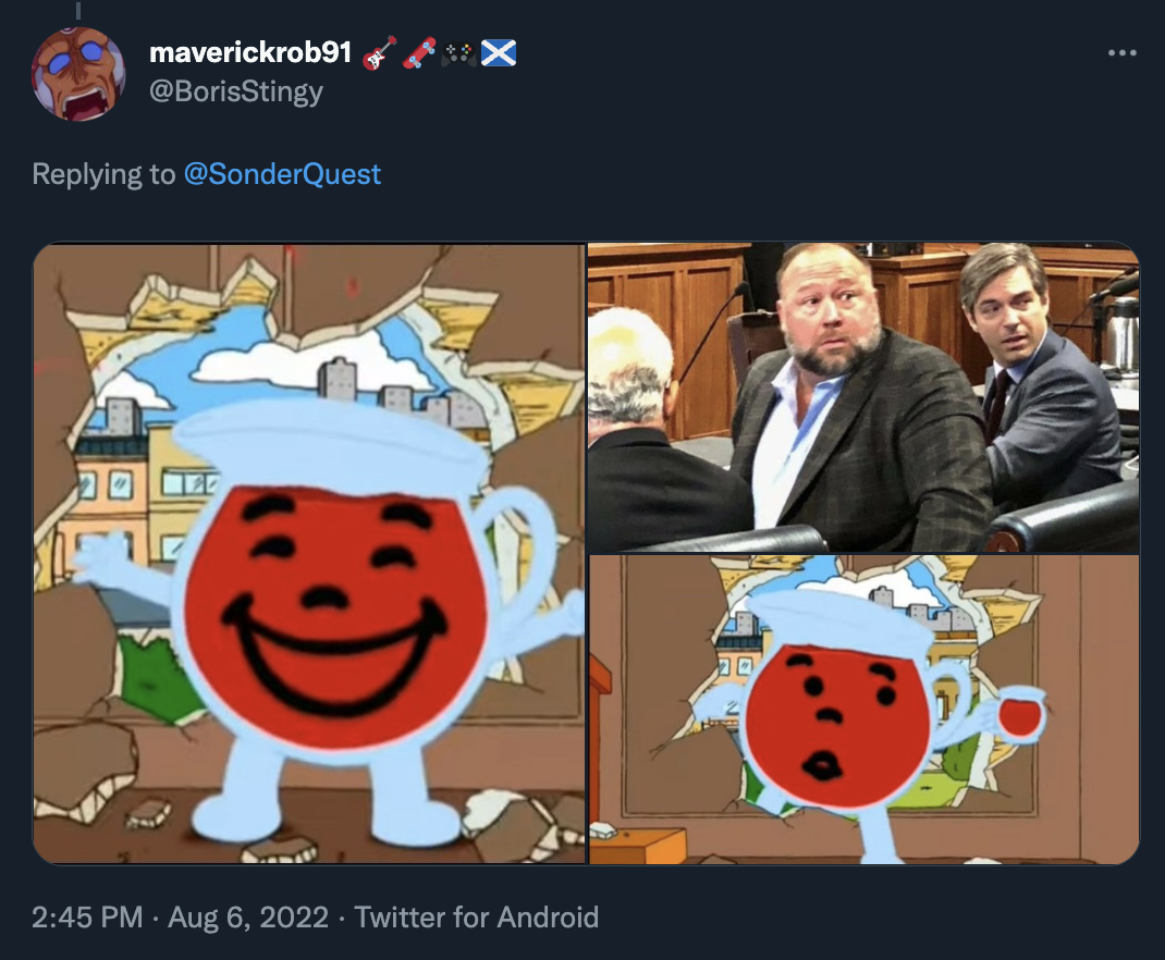 Alex Jones Looking At Courtroom Doors Meme | Alex Jones Turning Around ...