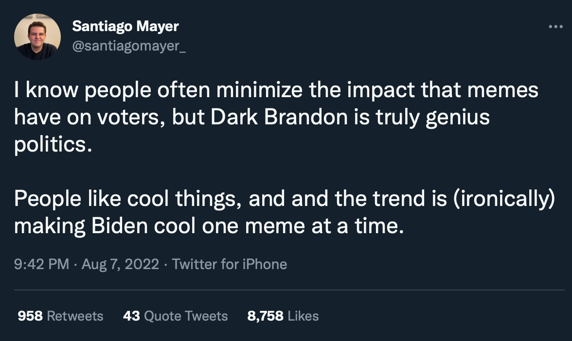 Biden: Cool? | Dark Brandon | Know Your Meme