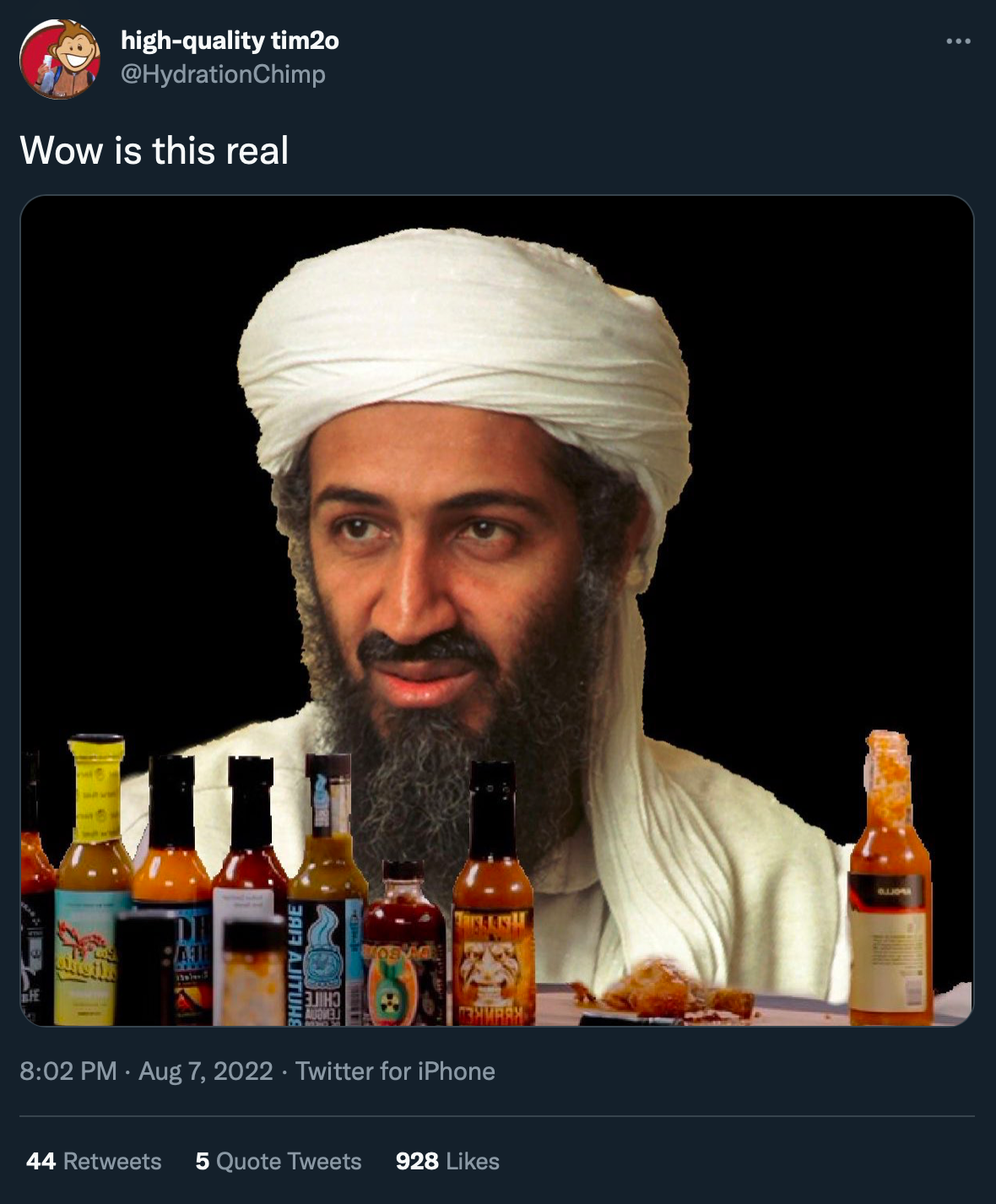 bin Laden on Hot Ones | Hot Ones | Know Your Meme