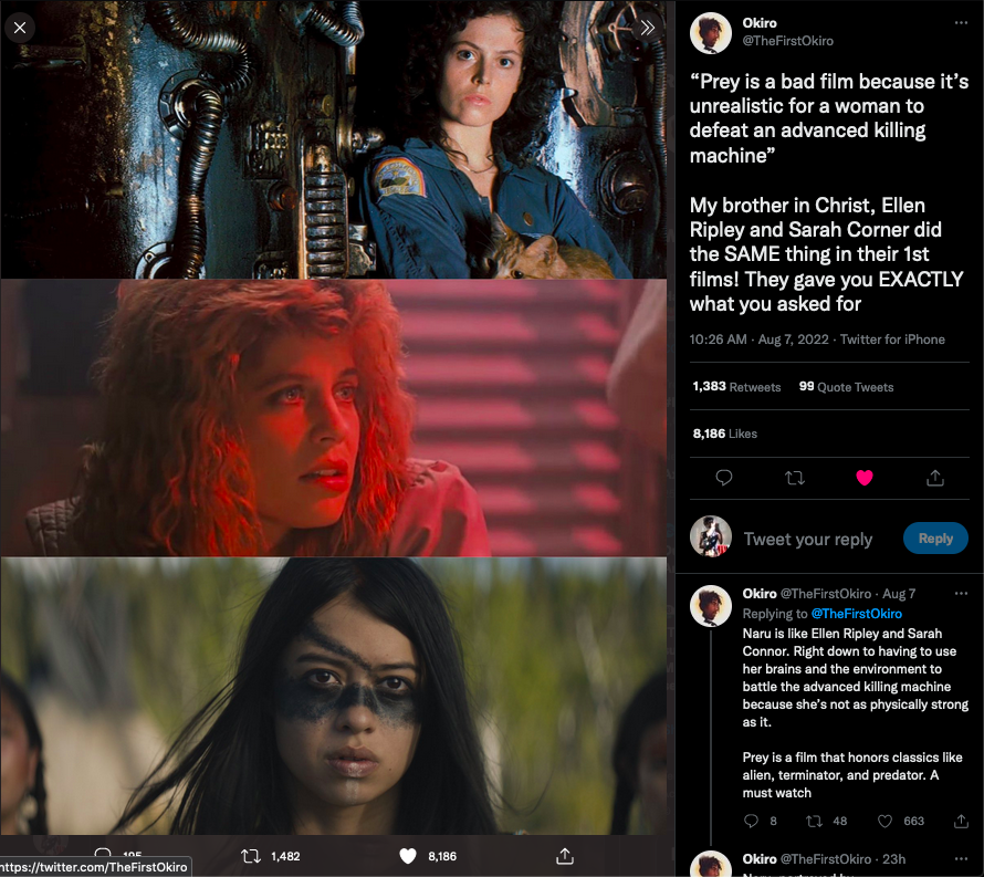 Prey Movie Tweet | Prey (2022 Film) | Know Your Meme