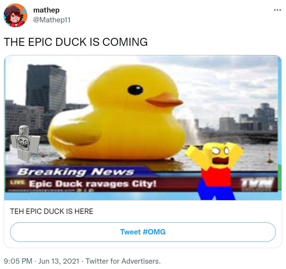 THE EPIC DUCK IS COMING (Self-Replicating Tweet) | Epic Duck / TEH EPIK ...