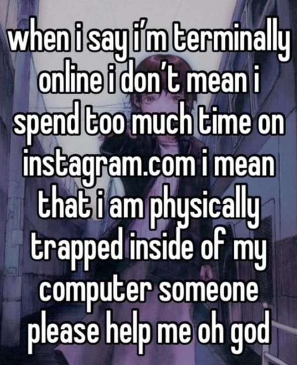 i am trapped in my computer help | Chronically Online | Know Your Meme
