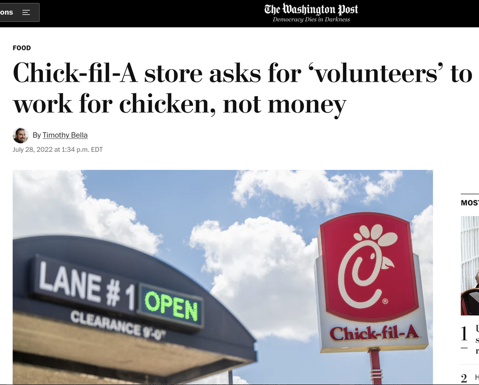 Working for Chicken | Know Your Meme