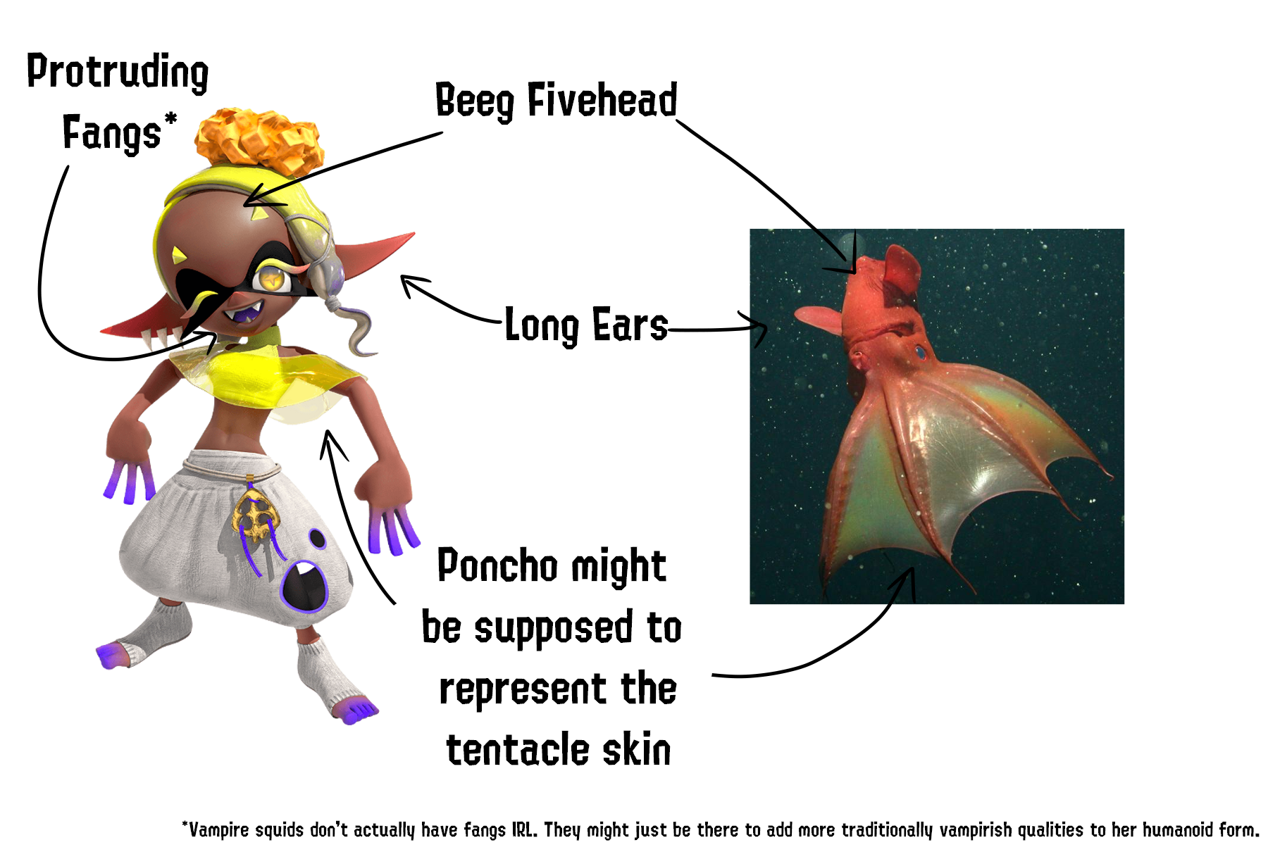 I think Frye might be a vampire squid. | Frye (Splatoon Character ...