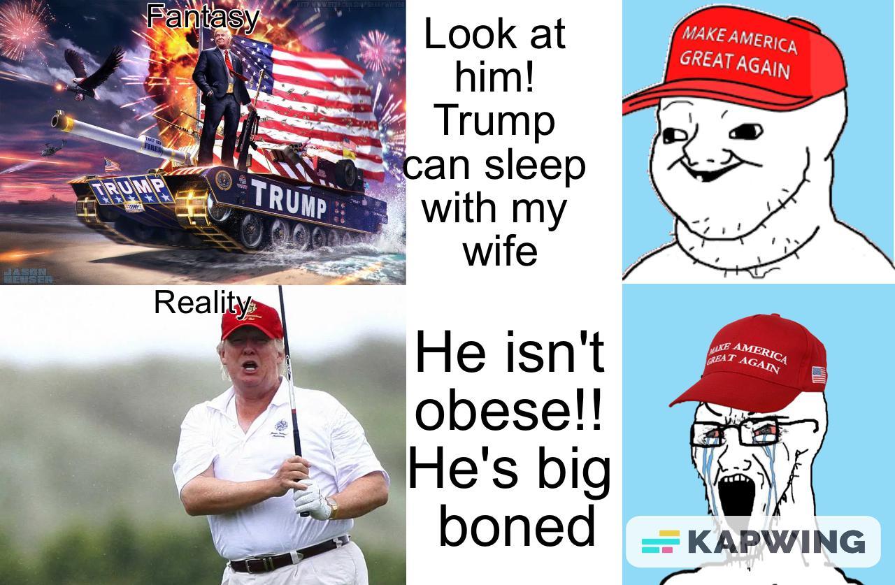 Why does Auth-Right make Trump 60lbs lighter and 20 years younger? | /r ...