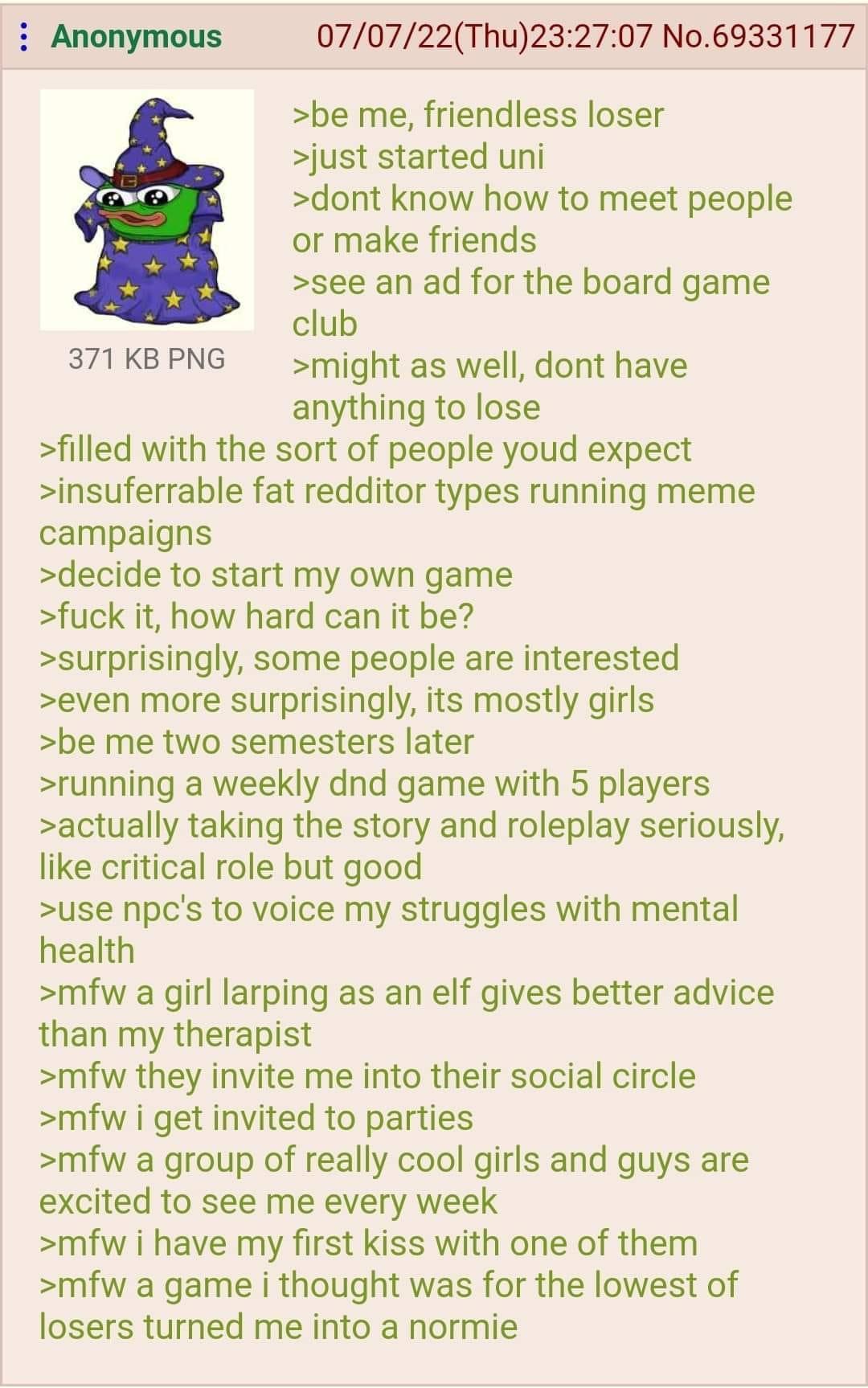 Anon takes the dnd pill | /r/Greentext | Greentext Stories | Know Your Meme