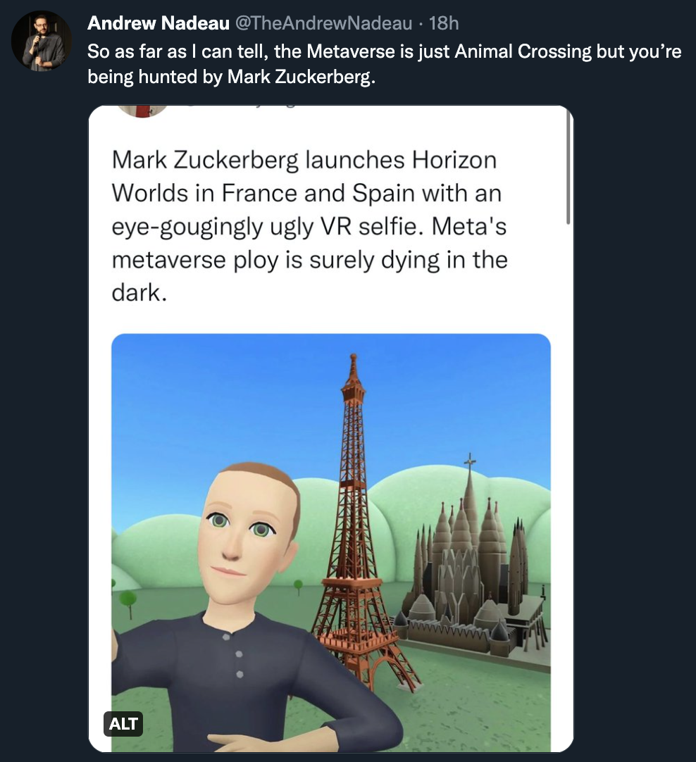 Metaverse In France And Spain meme | Mark Zuckerberg's Metaverse Avatar ...