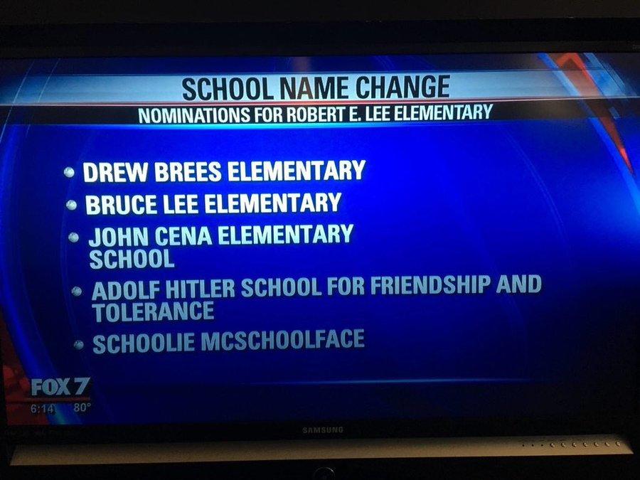 Letting the Public Rename a School | Know Your Meme