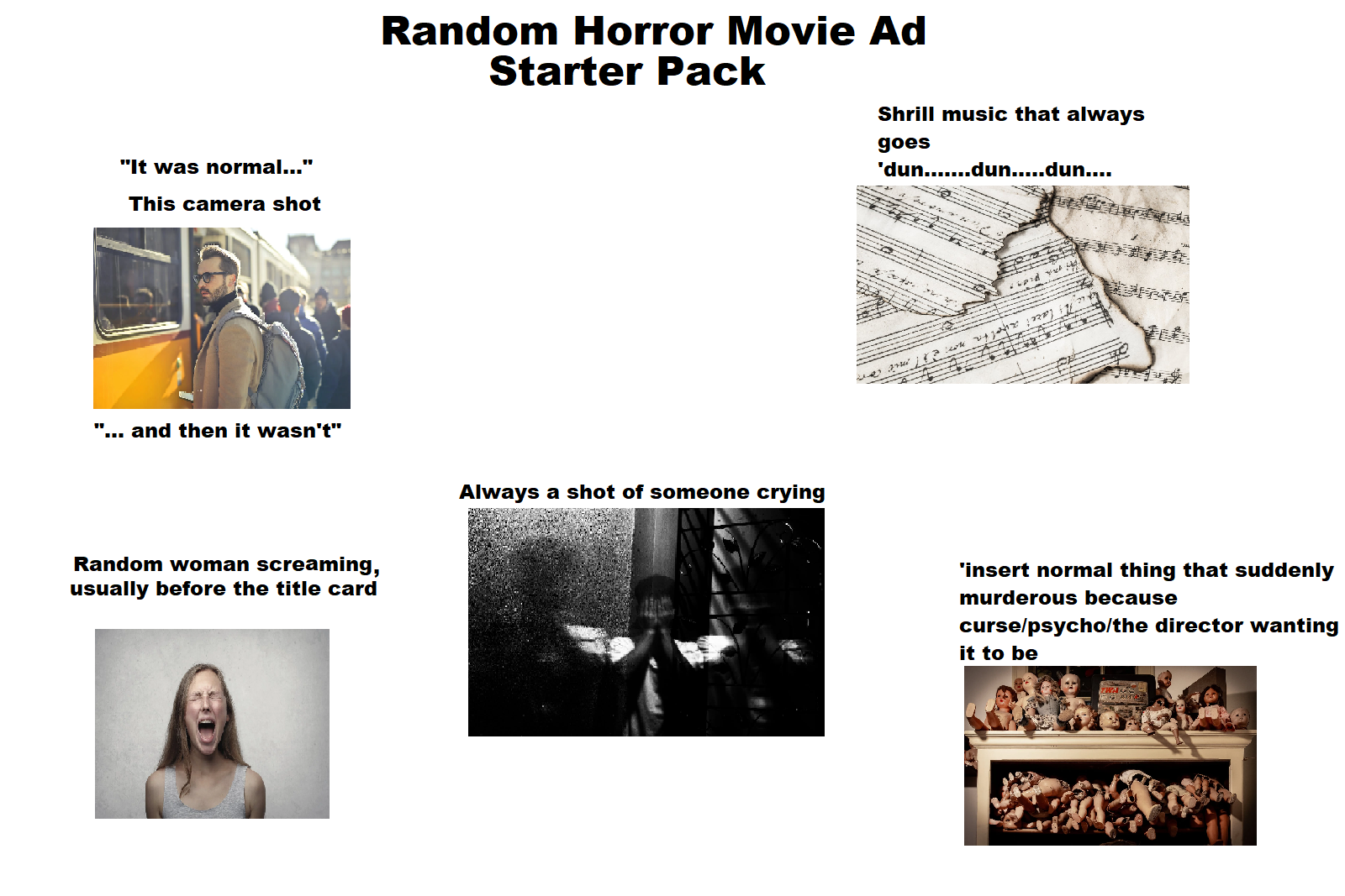 Random Horror Movie Ad Starter Pack | /r/starterpacks | Starter Packs ...