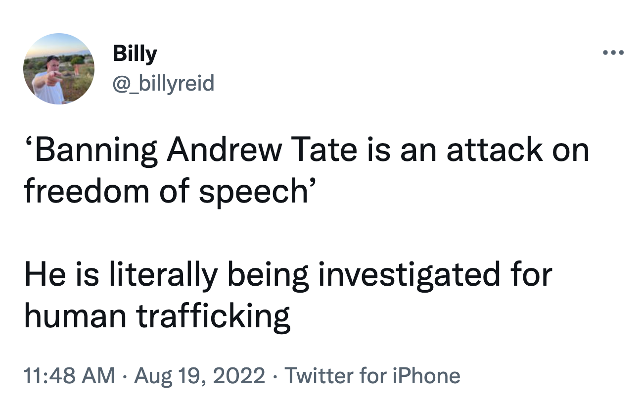 Andrew Tate Ban Meta Instagram Facebook (Memes) | Andrew Tate | Know ...