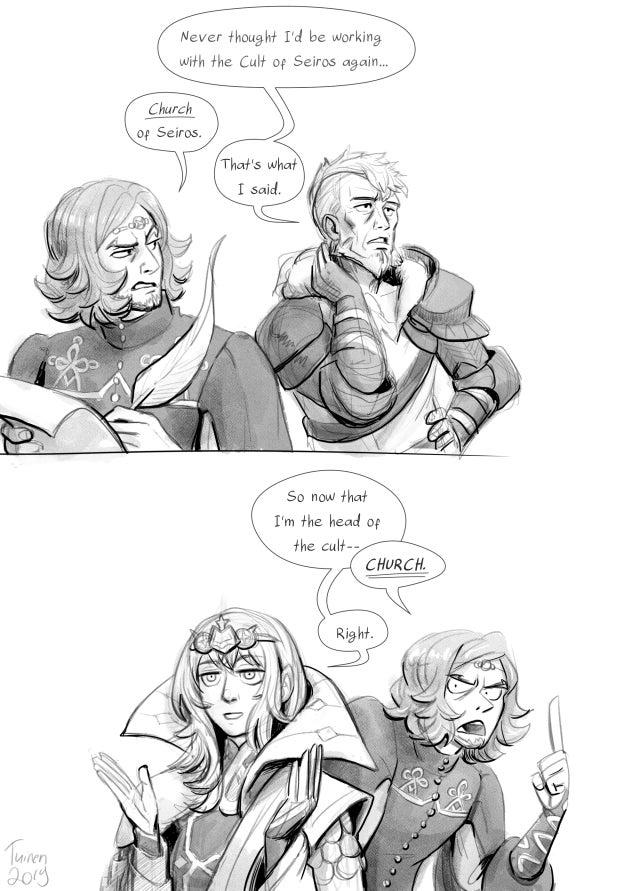 The apple doesn't fall far from the tree seteth... | Fire Emblem: Three ...