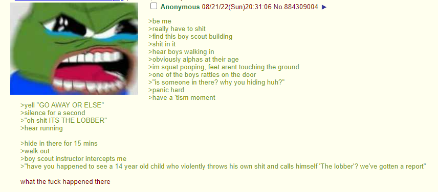 The Lobber | /r/Greentext | Greentext Stories | Know Your Meme