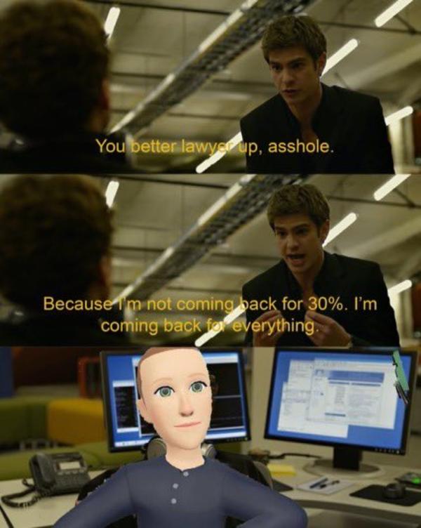 Mark Zuckerberg's Metaverse Avatar in The Social Network | Mark ...