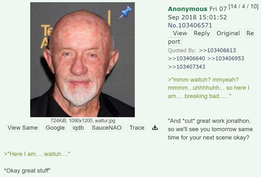 >"Here I am.... waltuh...." *Okay great stuff" | Waltuh | Know Your Meme