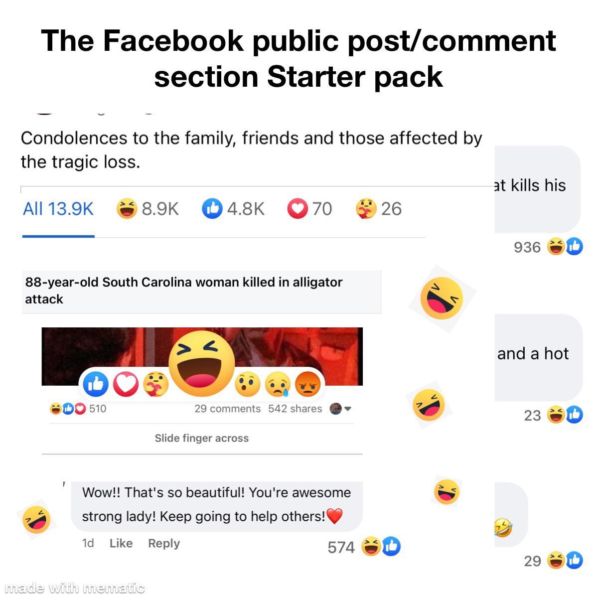 The Facebook public post/comment section Starter Pack | /r/starterpacks ...