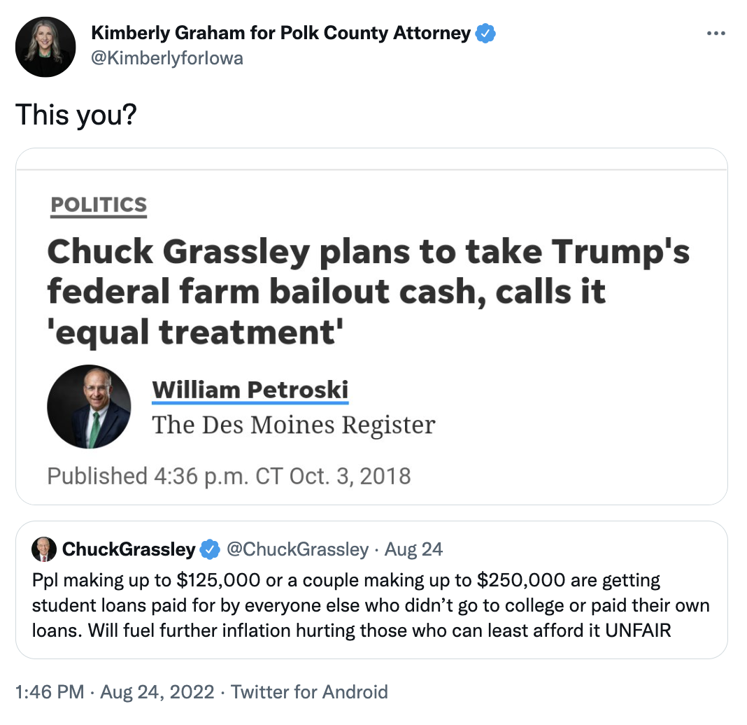 Chuck Grassley PPP Loans | The White House PPP Loans Tweets | Know Your ...