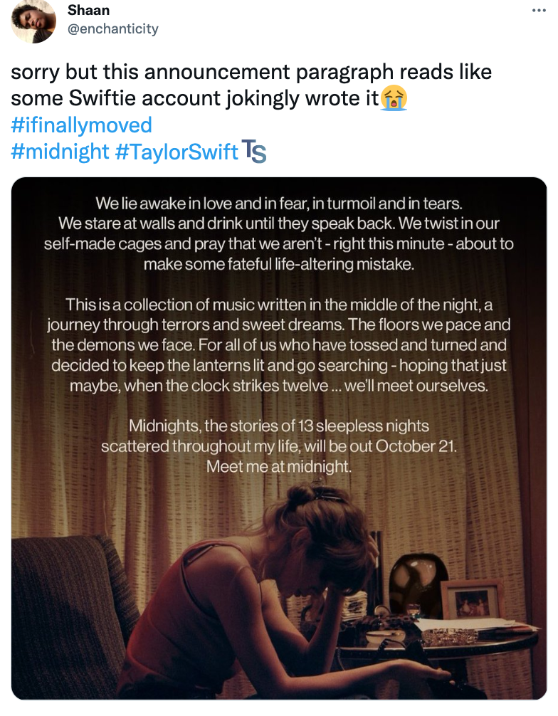 Parody | Taylor Swift's "Midnights" Album Announcement Parodies | Know ...