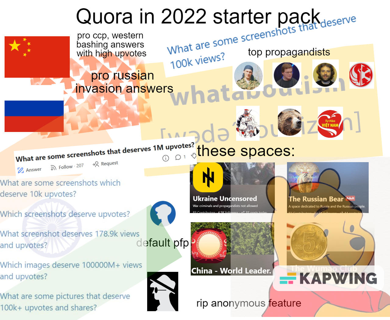 Quora in 2022 starterpack from a longtime user | /r/starterpacks ...
