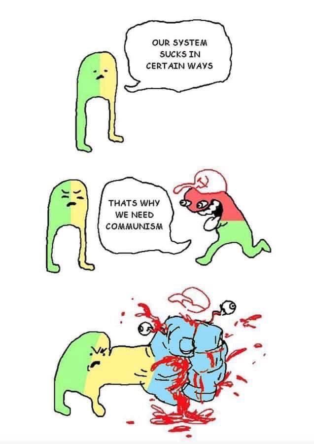 communism is never the answer. | /r/PoliticalCompassMemes | Political ...