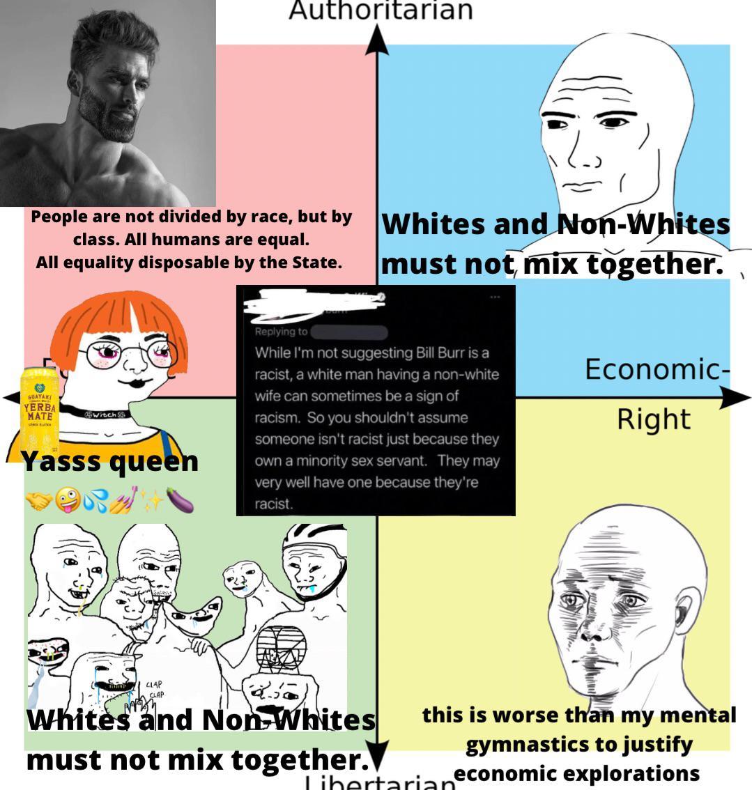 Mixed race couples shall not be a thing according to LibLeft (pfff what ...