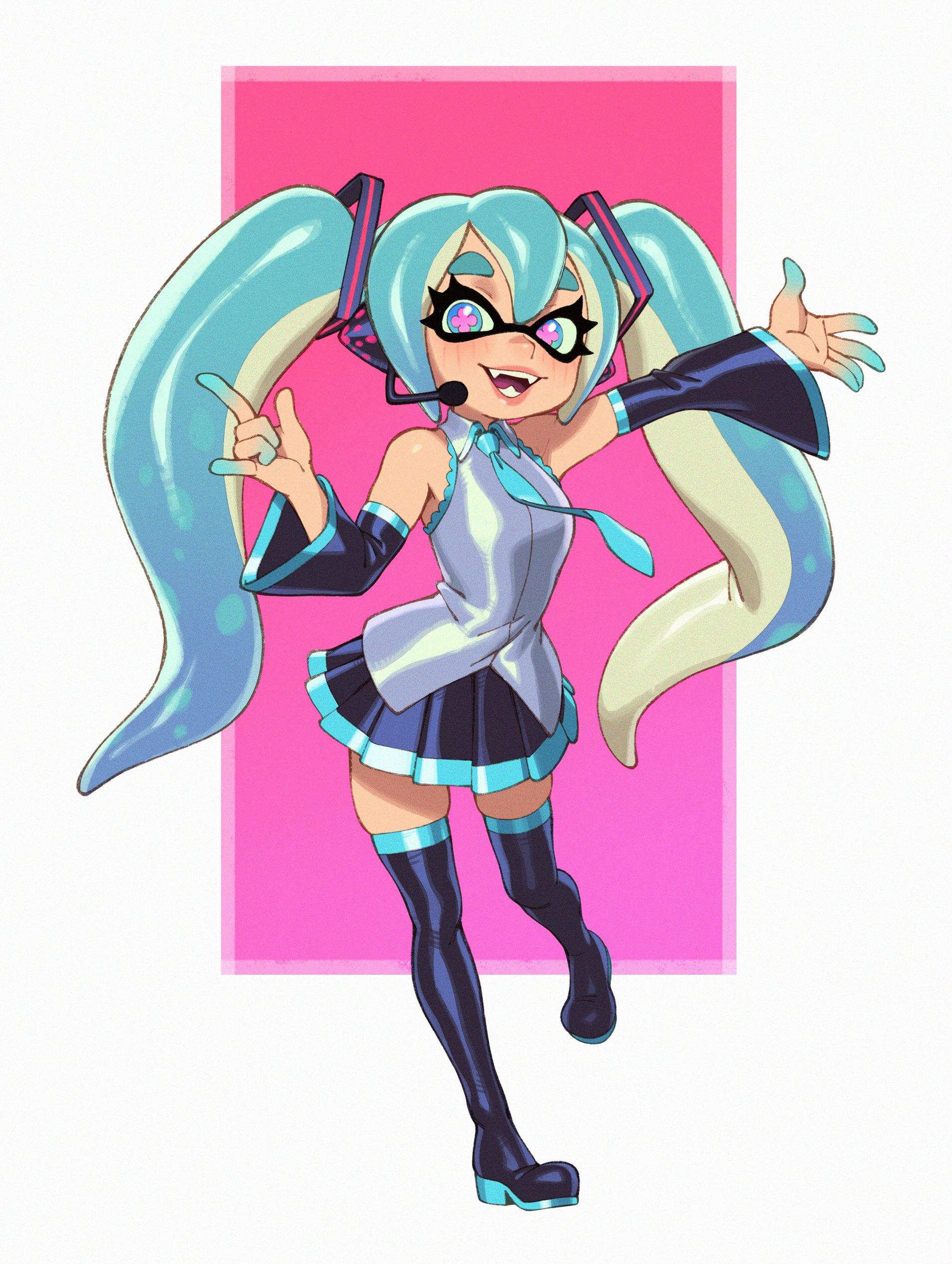 Splatsune Inku by Rizdraws | Inklingification | Know Your Meme