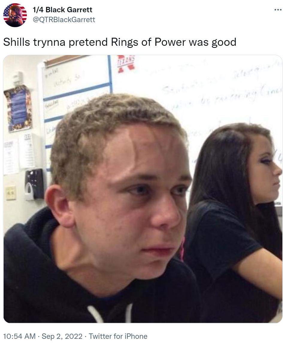 Shills trynna pretend Rings of Power was good | The Lord of the Rings ...