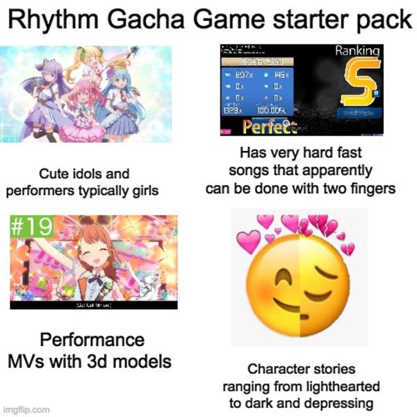 Rhythm Gacha Game starter pack | /r/starterpacks | Starter Packs | Know ...
