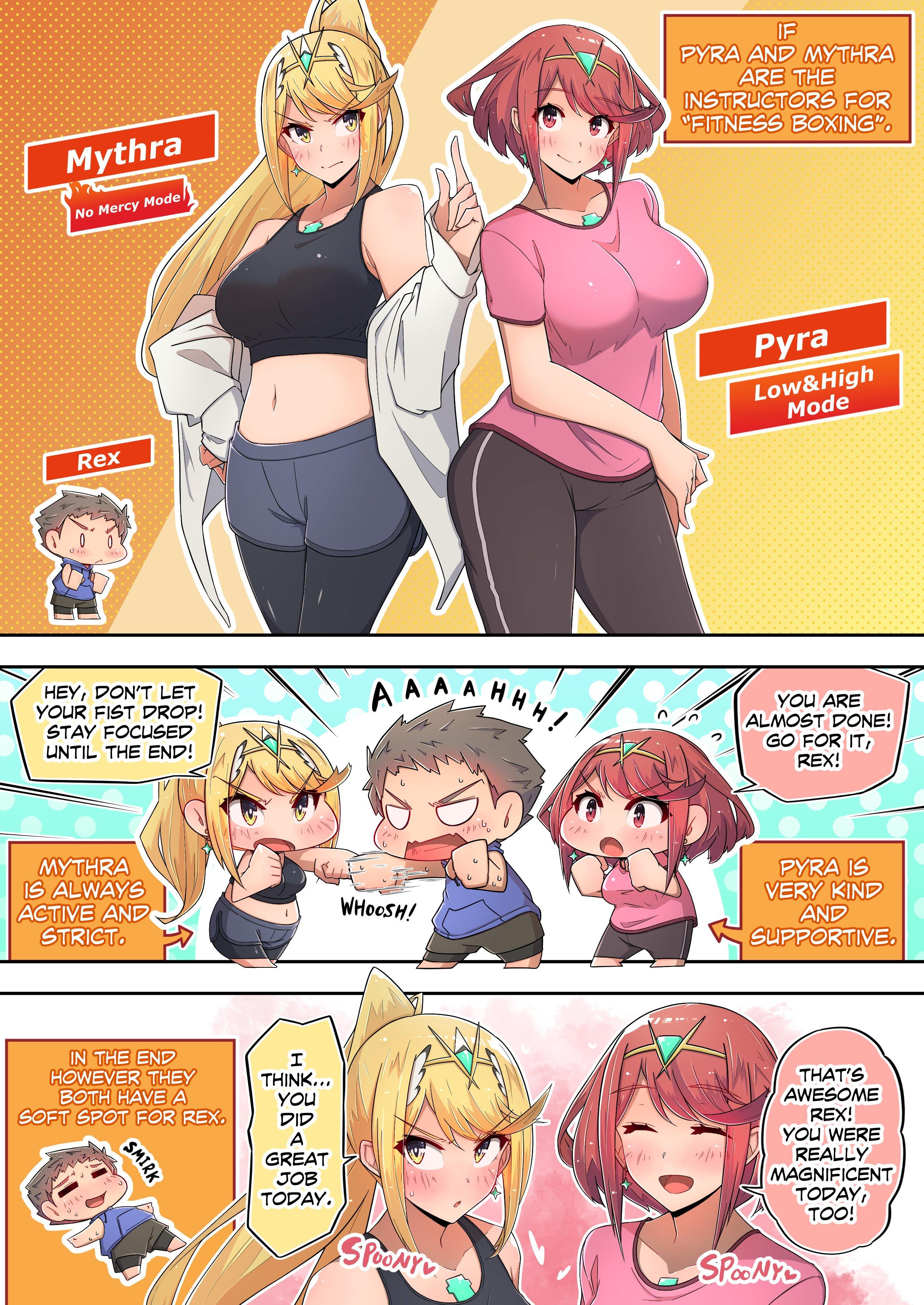 Pyra And Mythra As Fitness Instructors Xenoblade Chronicles 2 Know