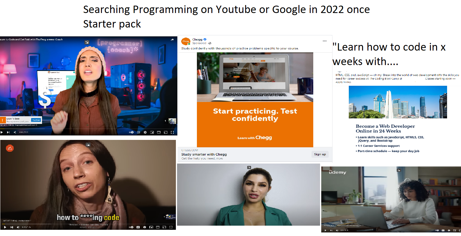 Searching Computer Programming online once in 2022 Starter Pack | /r ...