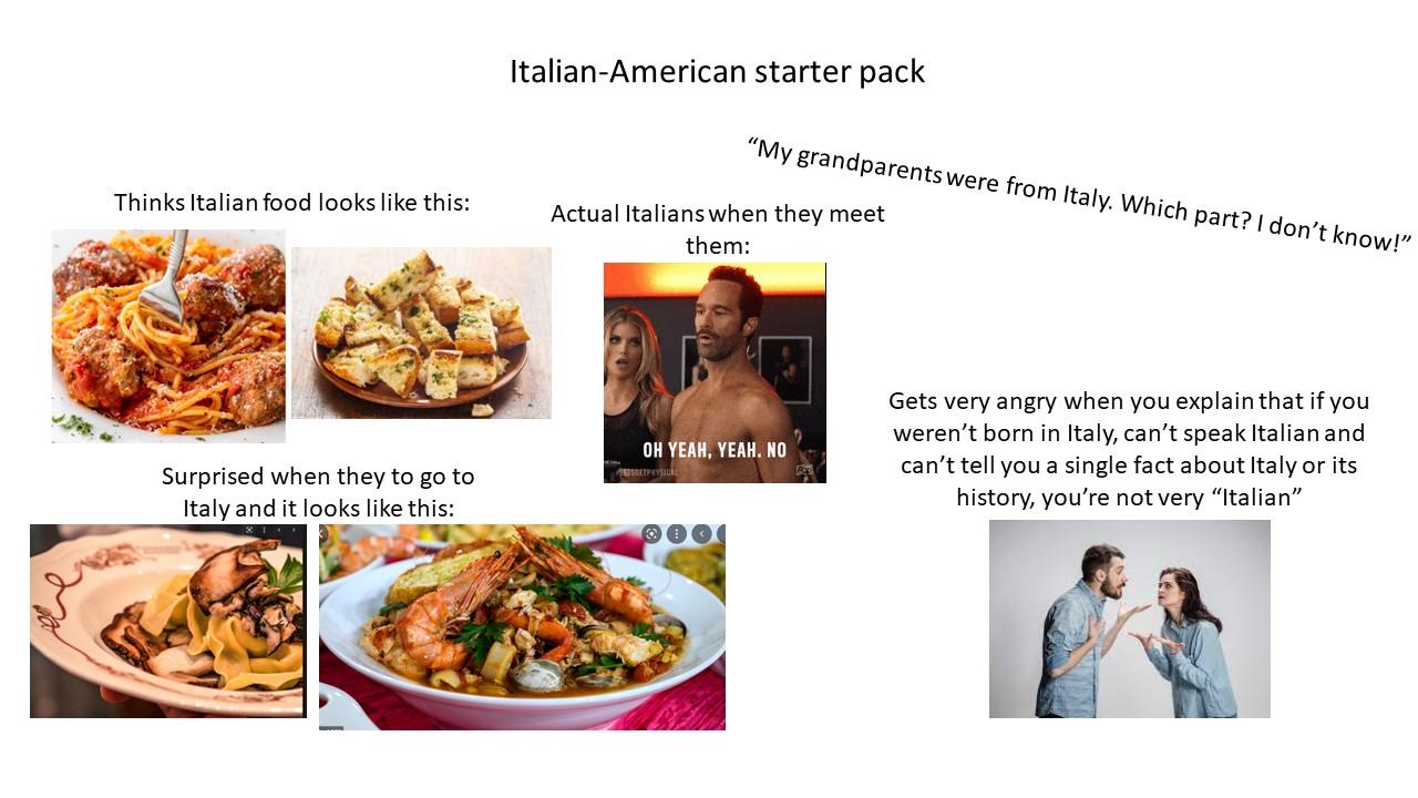 Italian-American Starter Pack | /r/starterpacks | Starter Packs | Know ...