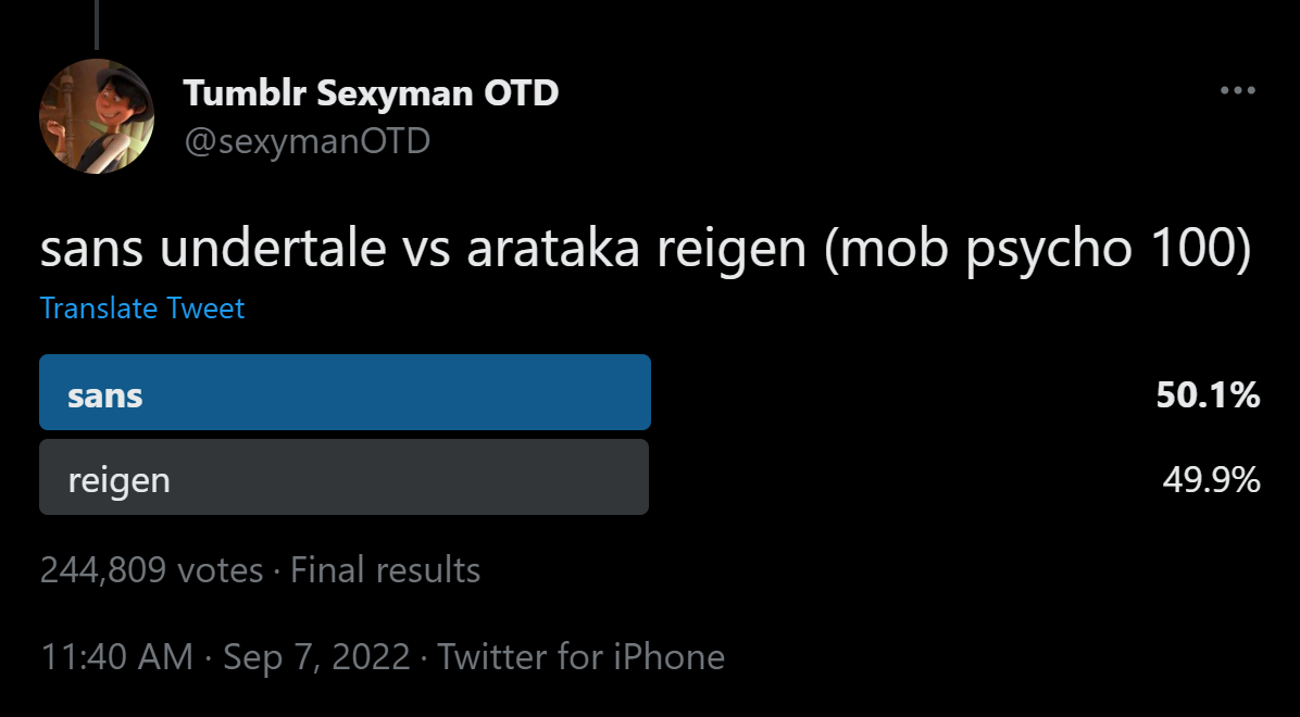 sans undertale vs arataka reigen (mob psycho 100) | Sans Undertale vs ...
