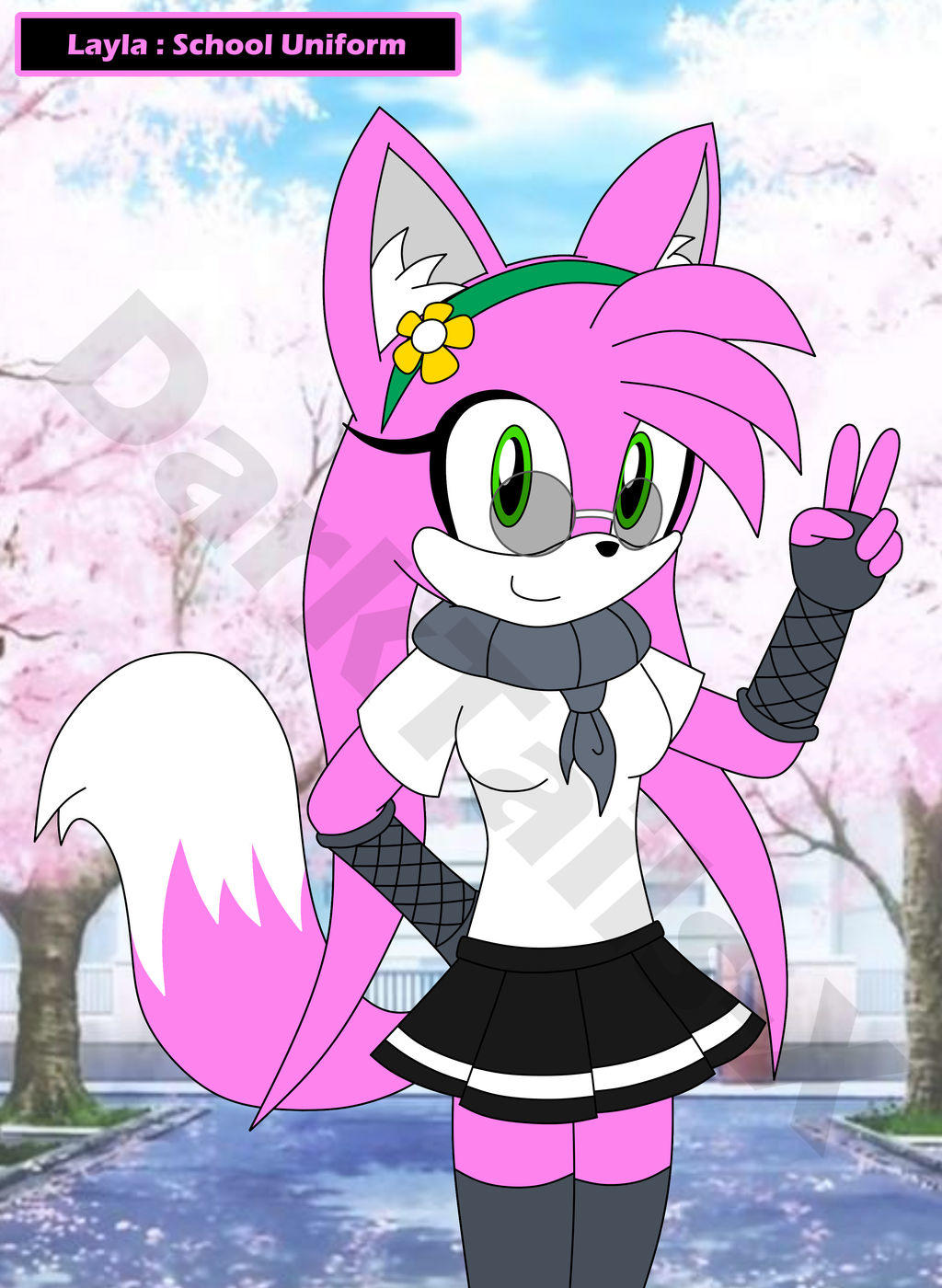 Layla the Fox (5) [School Uniform] | Sonic Original Characters | Know ...