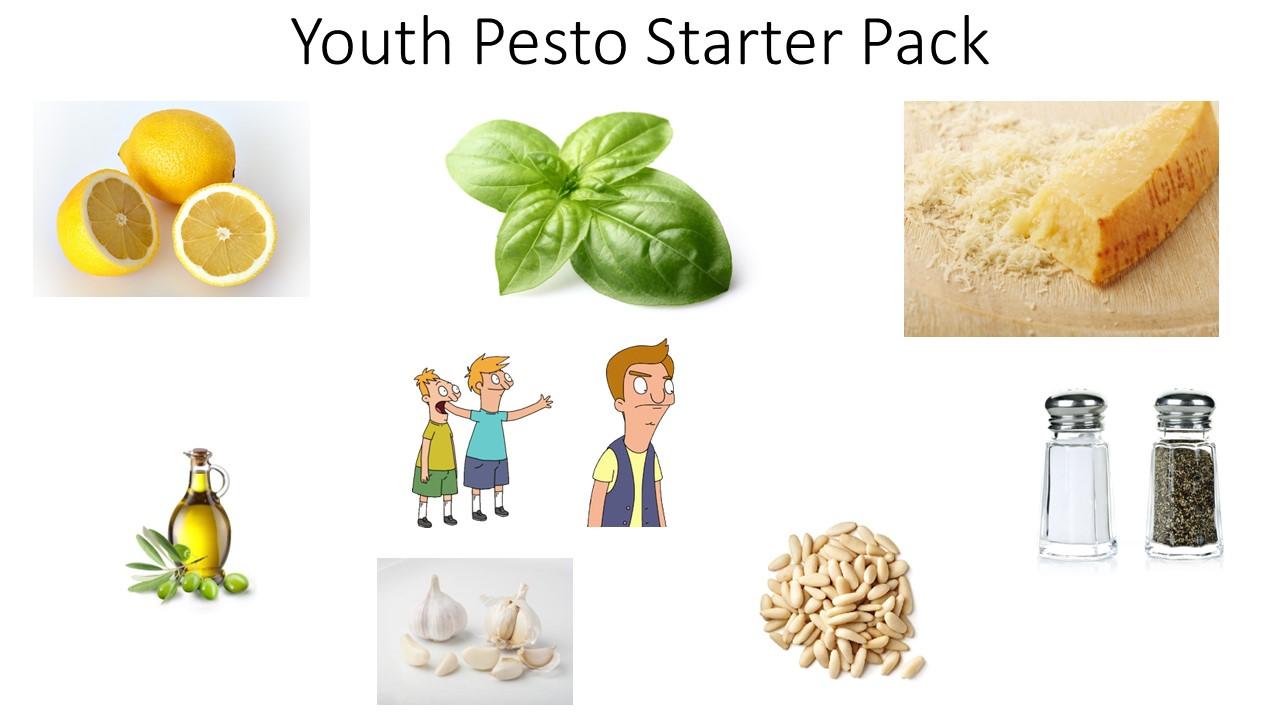 Youth pesto starter pack | /r/starterpacks | Starter Packs | Know Your Meme